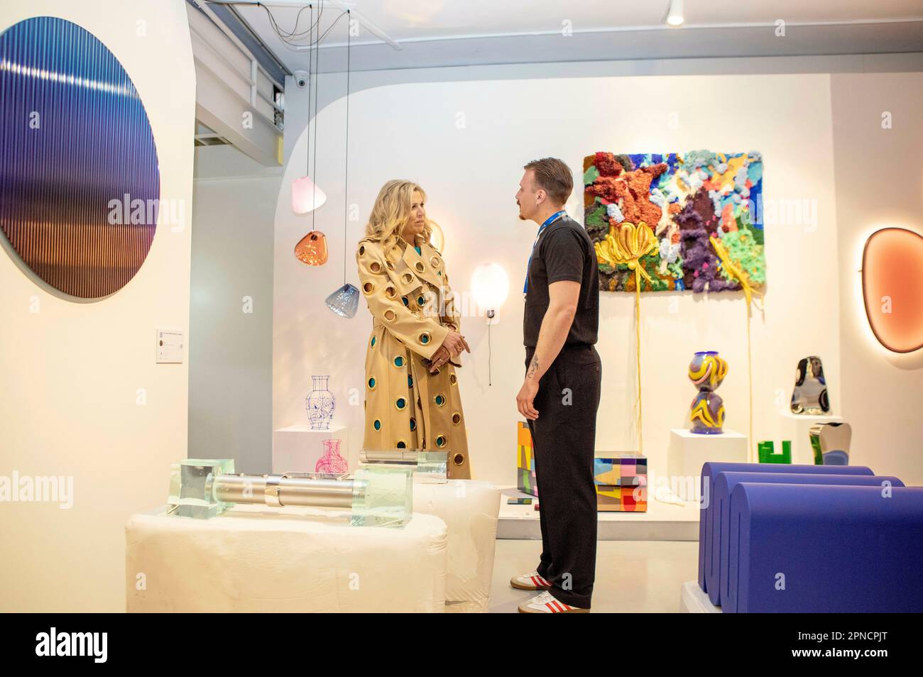 Queen Maxima of The Netherlands at the Fondazione Riccardo Catella in ...