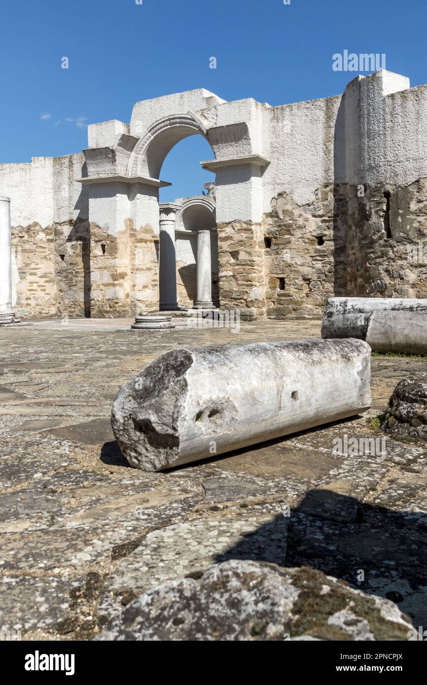 Ruins of Round (Golden) Church of St. John, Preslav near The Second ...