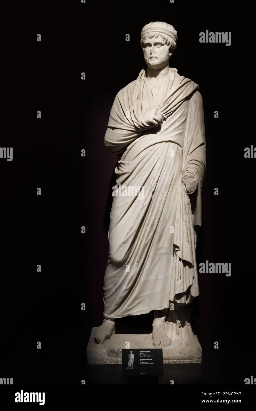 Statue in Istanbul Archaeological Museums, Istanbul City, Turkey Stock ...
