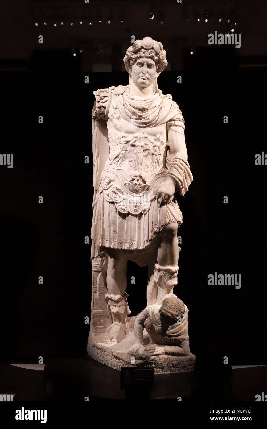 Statue in Istanbul Archaeological Museums, Istanbul City, Turkey Stock ...