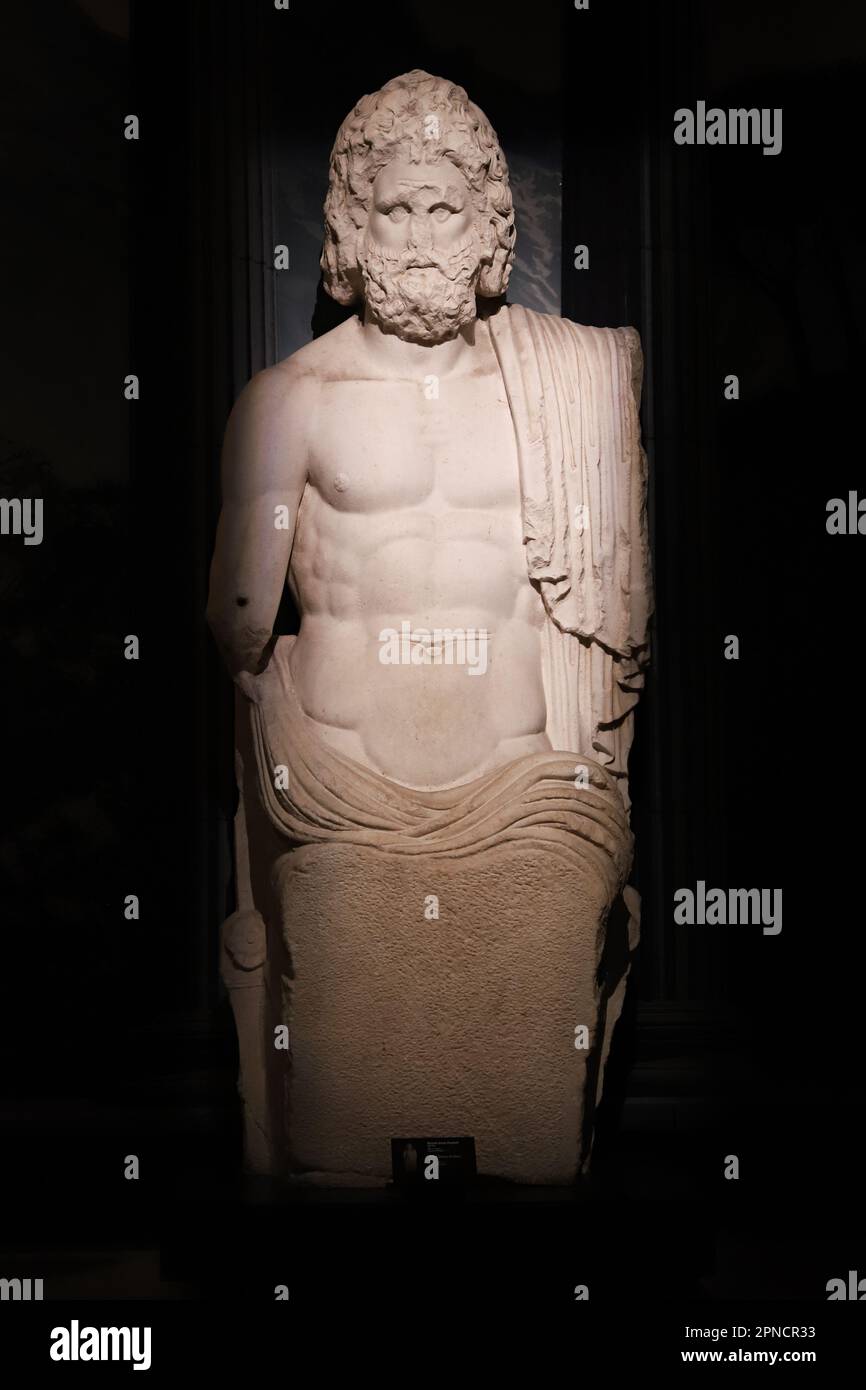 Statue in Istanbul Archaeological Museums, Istanbul City, Turkey Stock ...