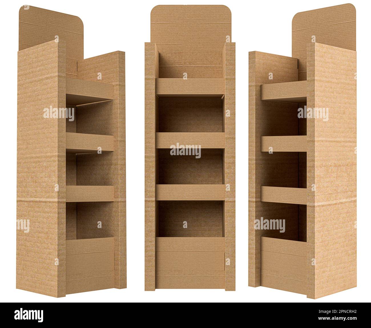 3D rendering - High resolution image Floor Display Box isolated on ...