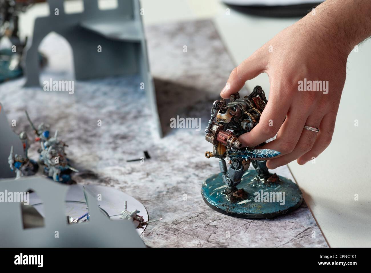 Set of Playing Action Figures, Game Warhammer 40,000, Players Stock ...