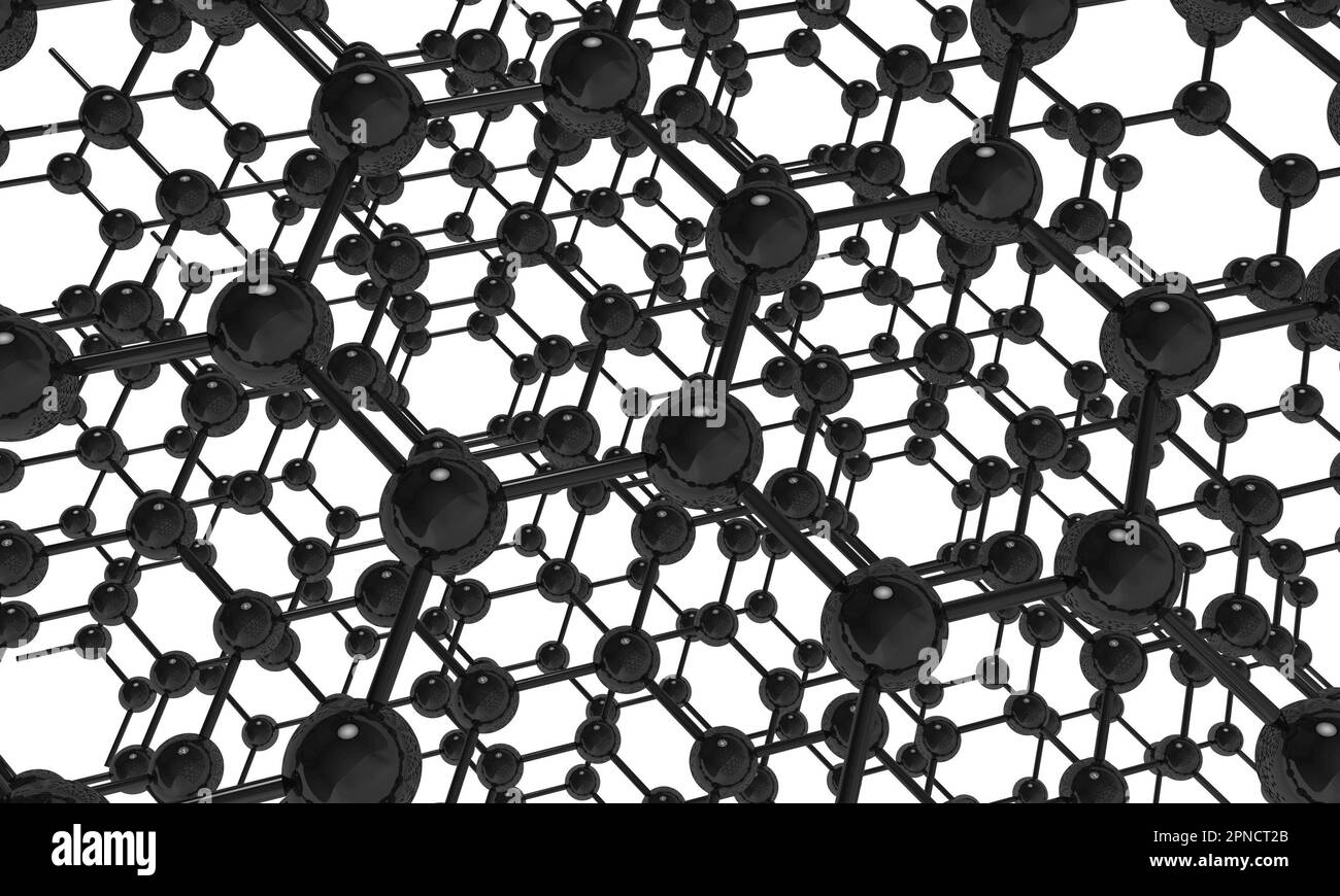 The crystal lattice of graphene. Abstract background Stock Photo - Alamy