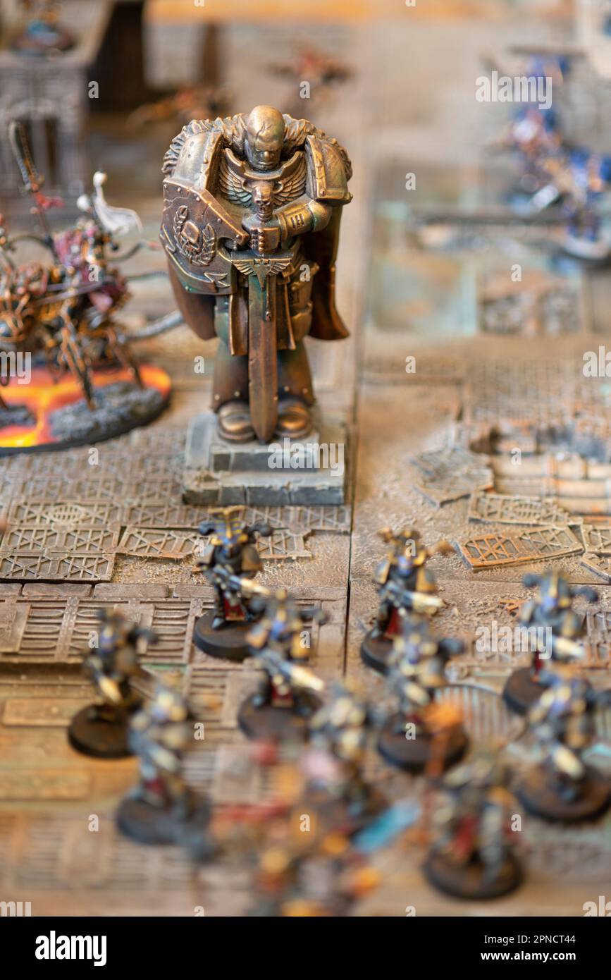 Set of Playing Action Figures, Warhammer 40,000 Miniature Figure Stock ...