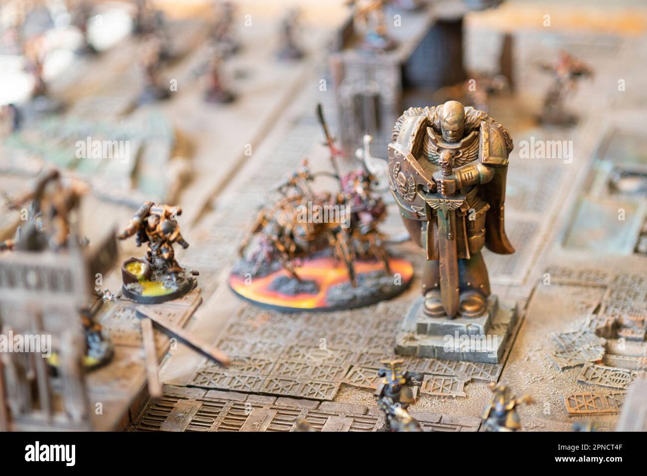 Set of Playing Action Figures, Warhammer 40,000 Miniature Figure Stock ...