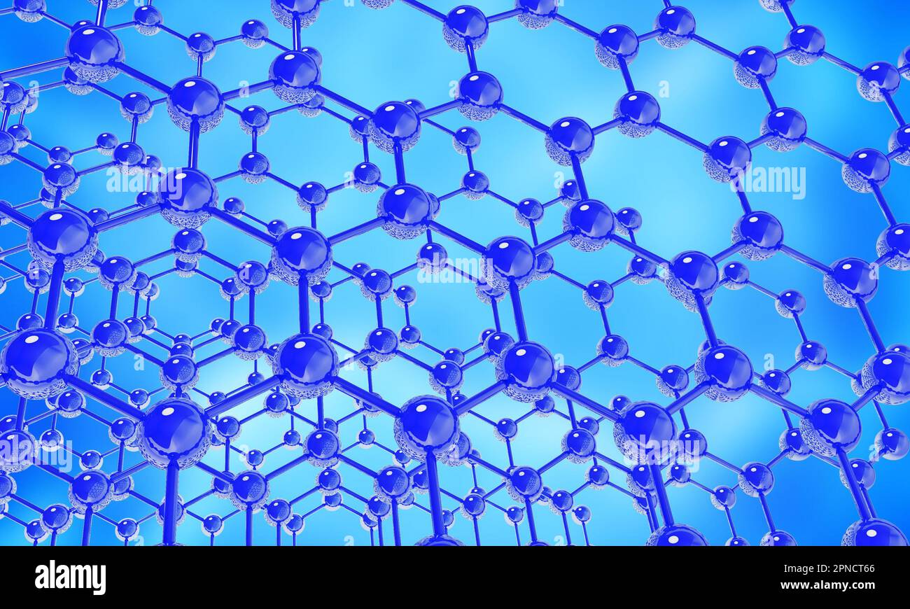 The crystal lattice of graphene. Abstract background Stock Photo - Alamy