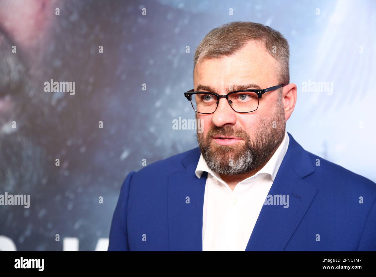 Moscow. Actor Mikhail Porechenkov at the premiere of the film 'Russian ...