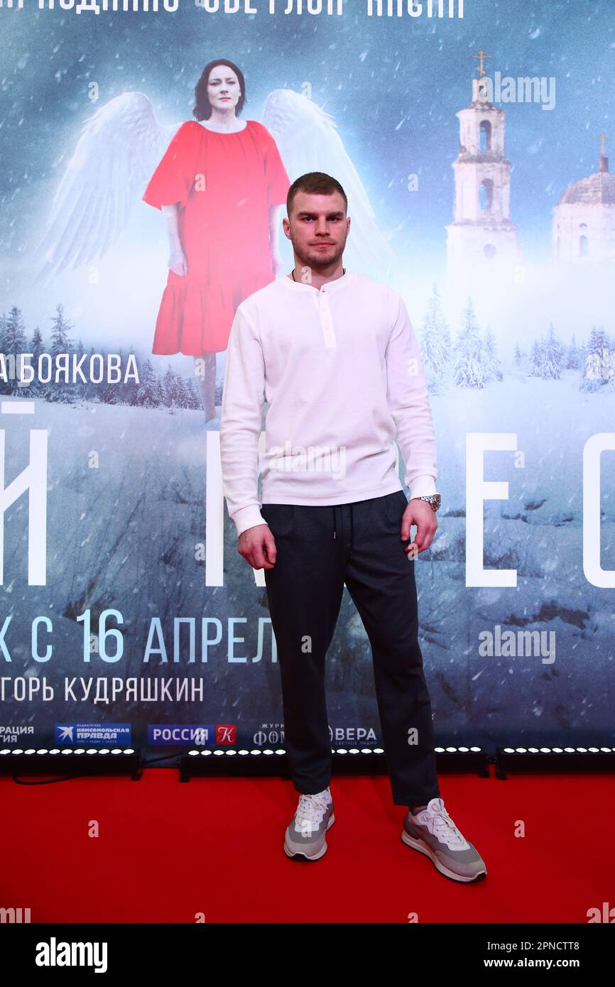 Moscow. Actor Vladimir Lyubimtsev at the premiere of the film 'Russian ...