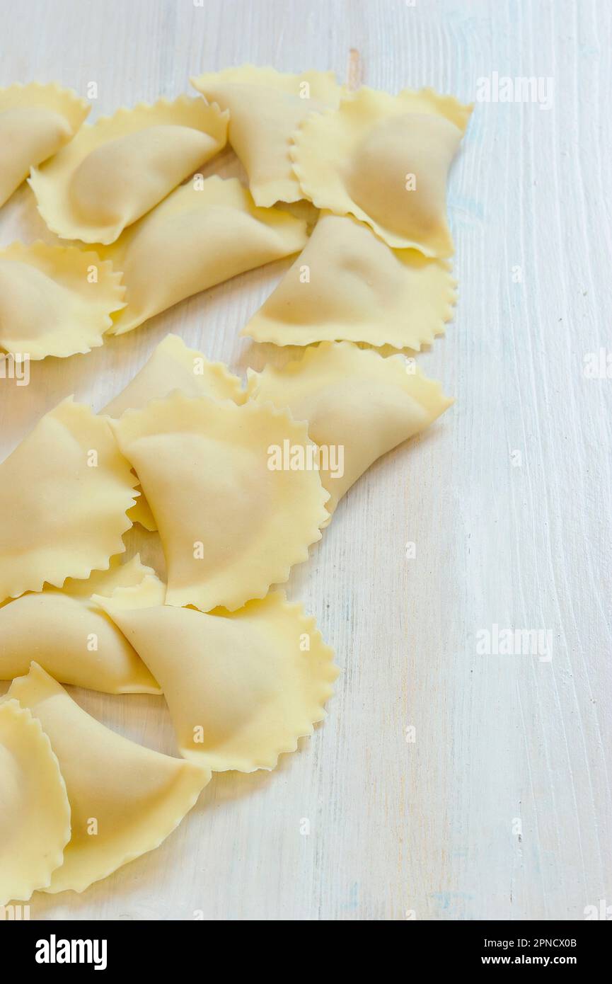 Pumpkin tortelli, stuffed with pumpkin, amaretti cookies, mustard ...