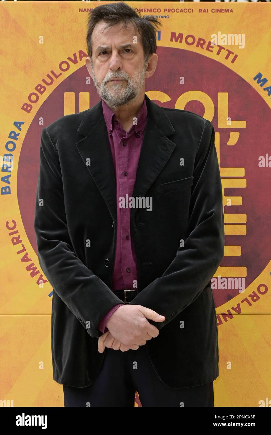 Nanni Moretti attends the photocall of the movie "Il Sol dell'avvenire ...