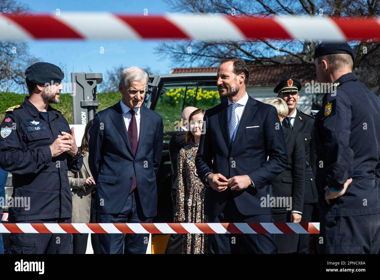 Bergen 20230417.Crown Prince Haakon visiting Bergen in connection with ...