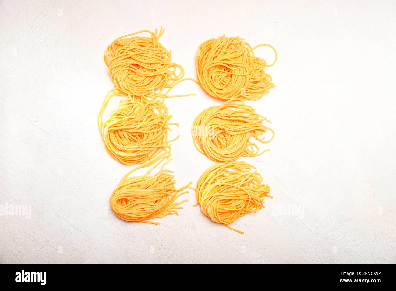 Spaghetti alla chitarra, made with fresh pasta. Italy, Europe Stock ...