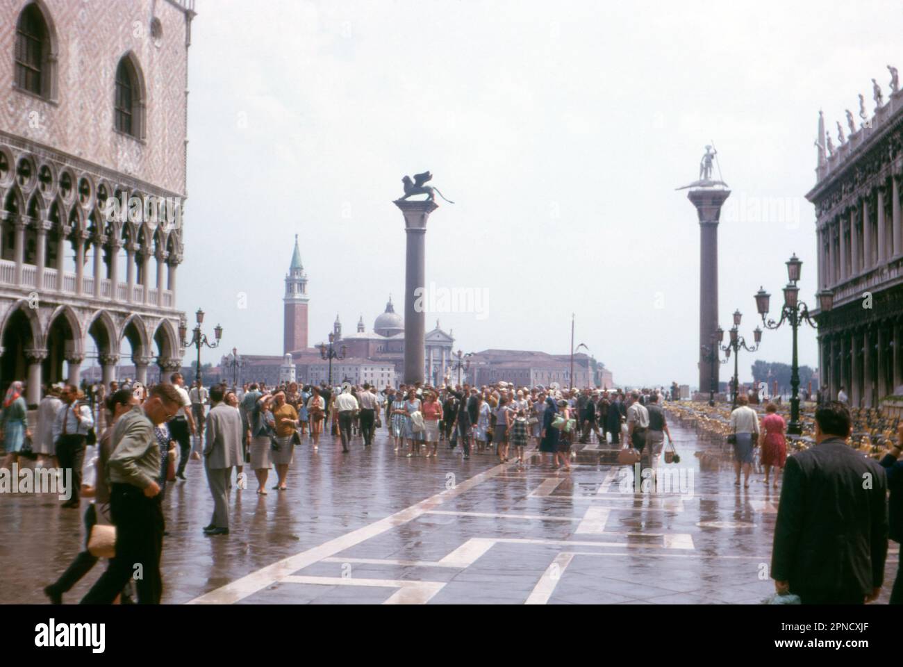 Piazza San Marco, St Mark's Square, Venice, Italy. Original Archive ...