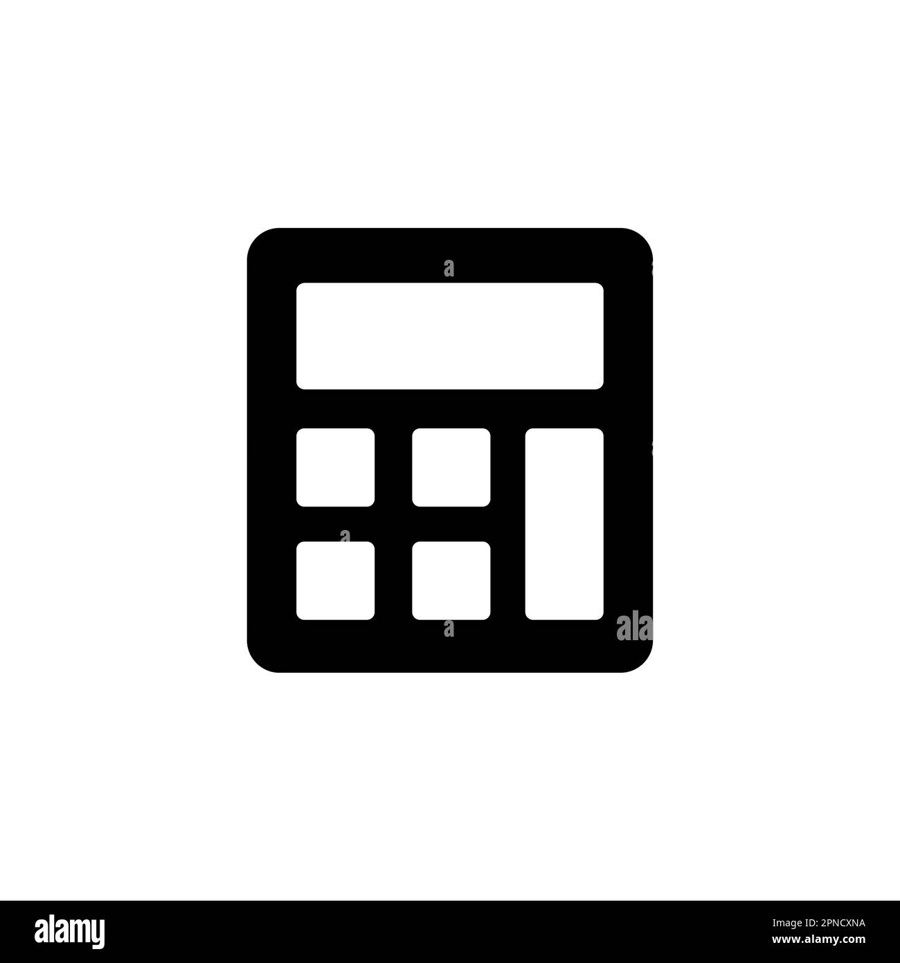 Calculator icon vector. Accounting calculator icon. calculator vector ...