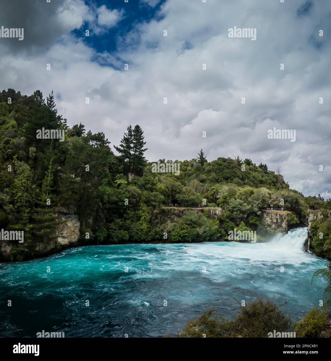 Huka Falls, Waikato River, near Taupo on New Zealand’s North Island ...