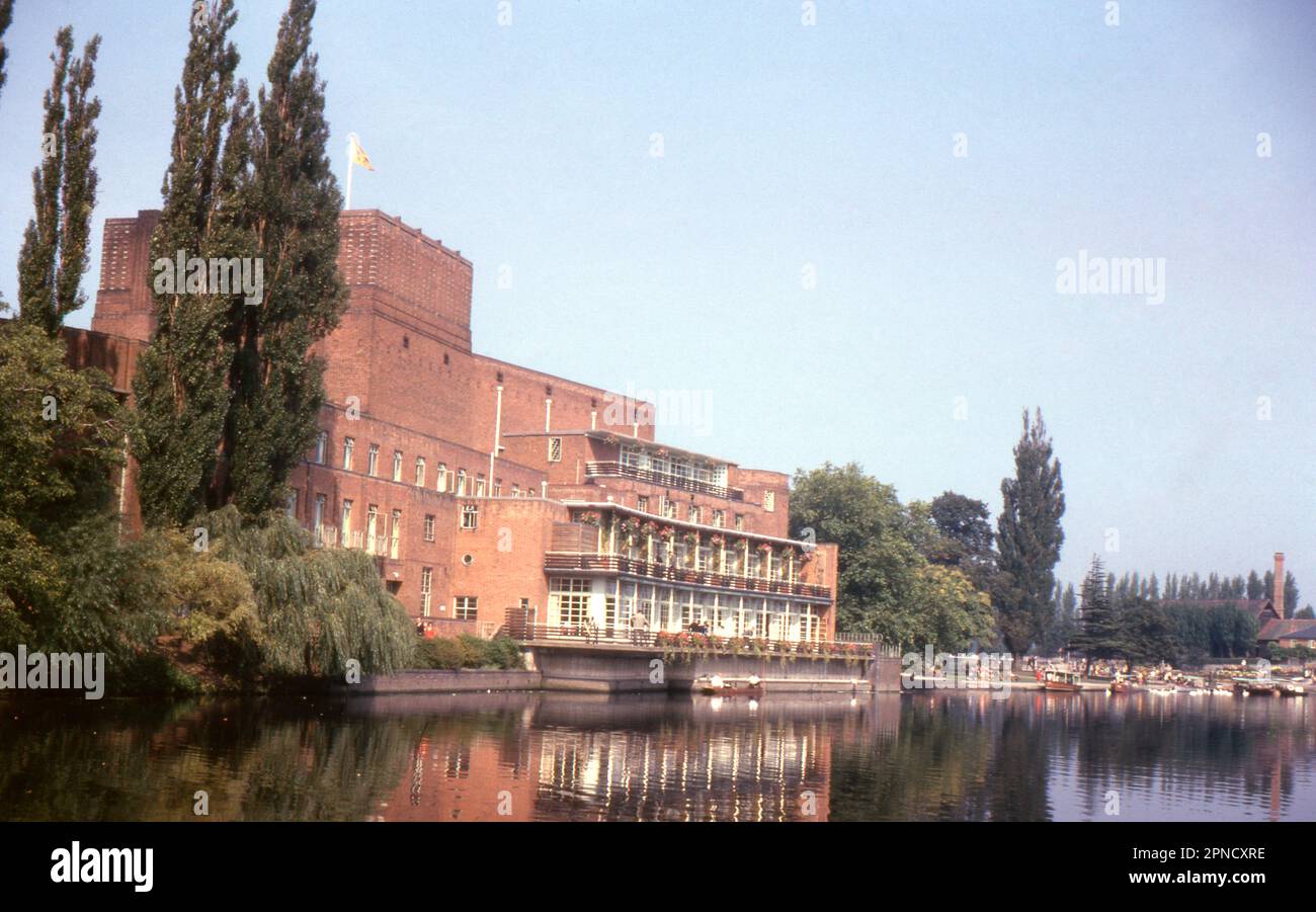 Original 1960s 35mm slide film image of the Royal Shakespeare Theatre ...