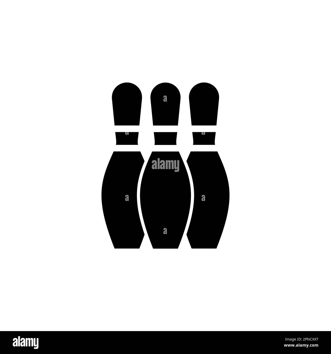 Bowling icon vector. bowling ball and pin icon. bowling pins Stock ...