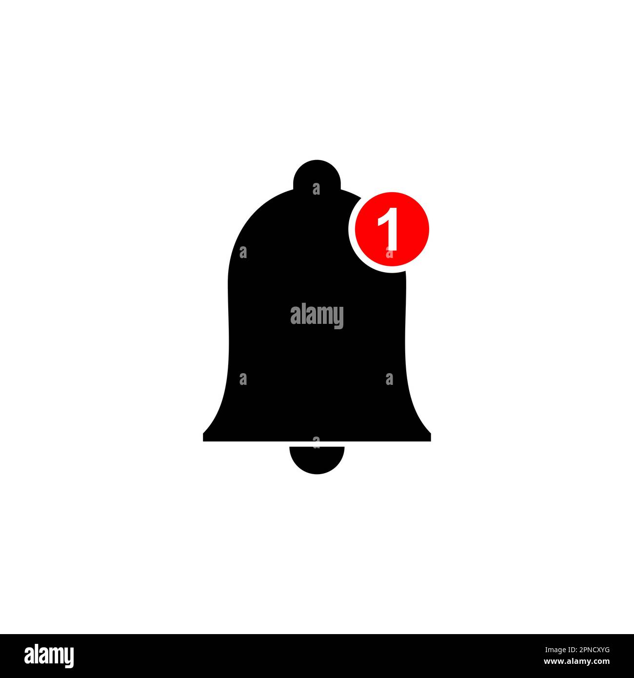 Bell Icon vector. Notification icon for your web site design Stock ...