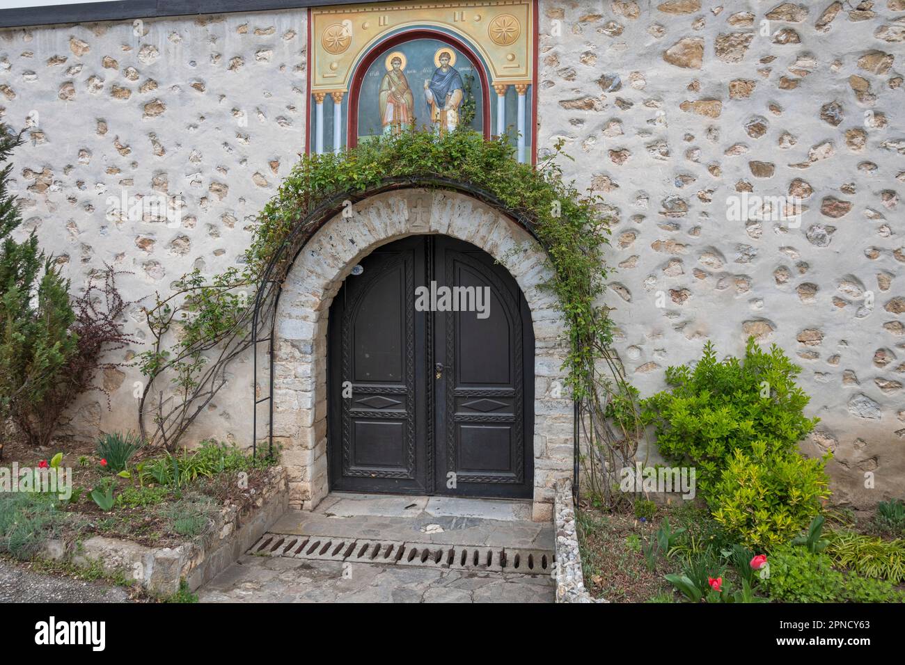 Medieval Kuklen Monastery dedicated to Saints Cosmas and Damyan, Plovdiv Region, Bulgaria Stock ...