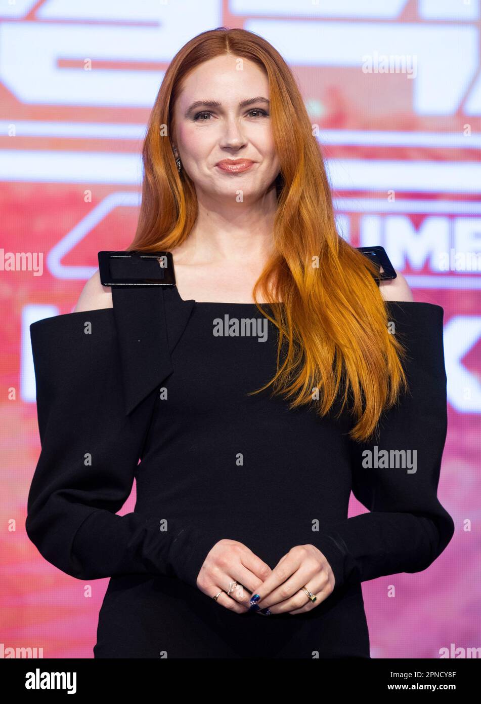 Seoul, South Korea. 18th Apr, 2023. Actress Karen Gillan from Scotland ...