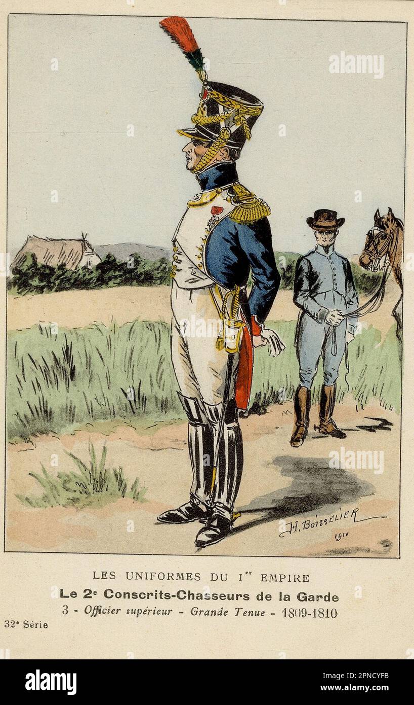 Officier de grenadiers de la garde nationale hi-res stock photography ...