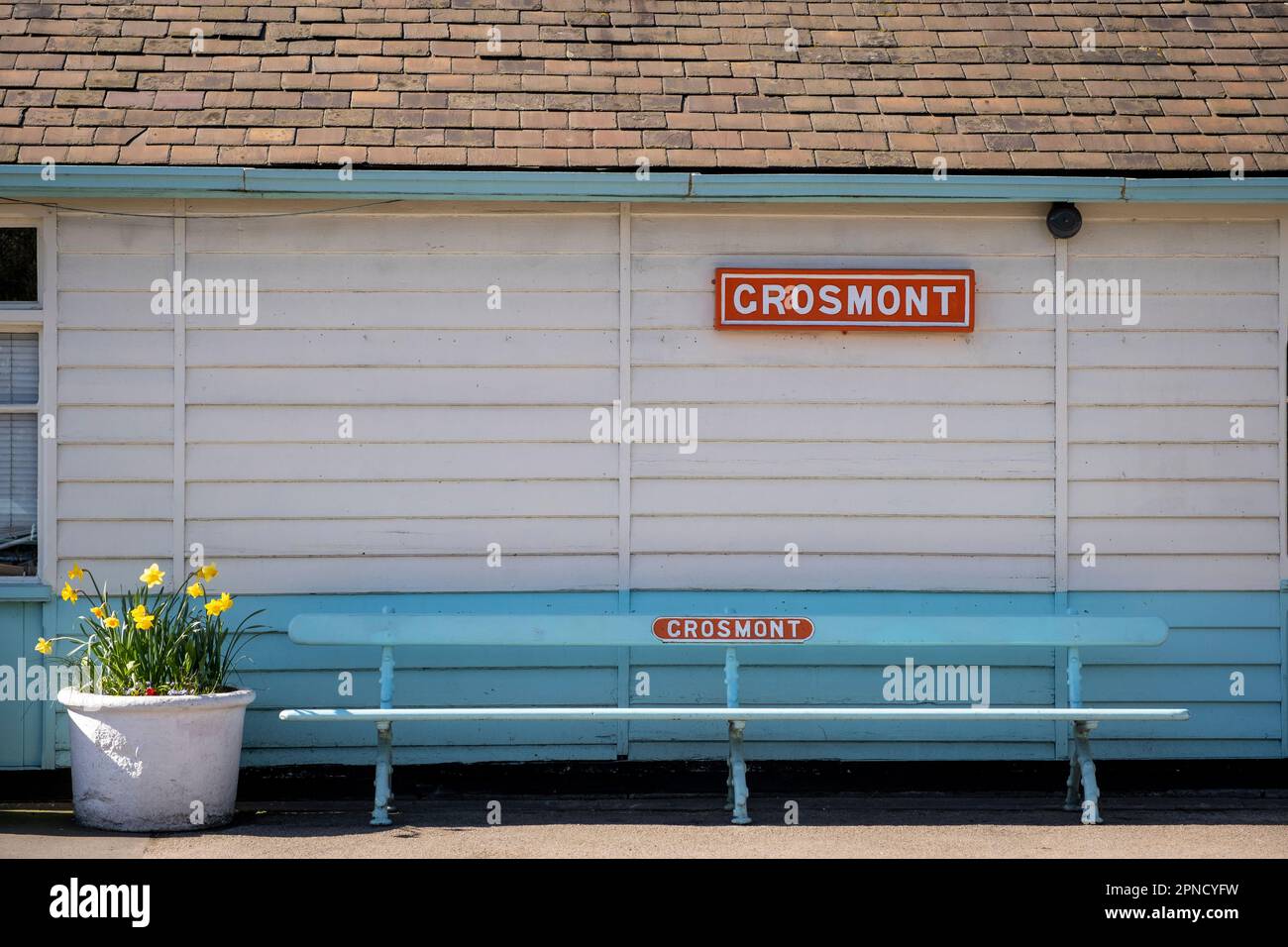 Grosmont Train Station on the preserved heritage, North Yorkshire Moors ...