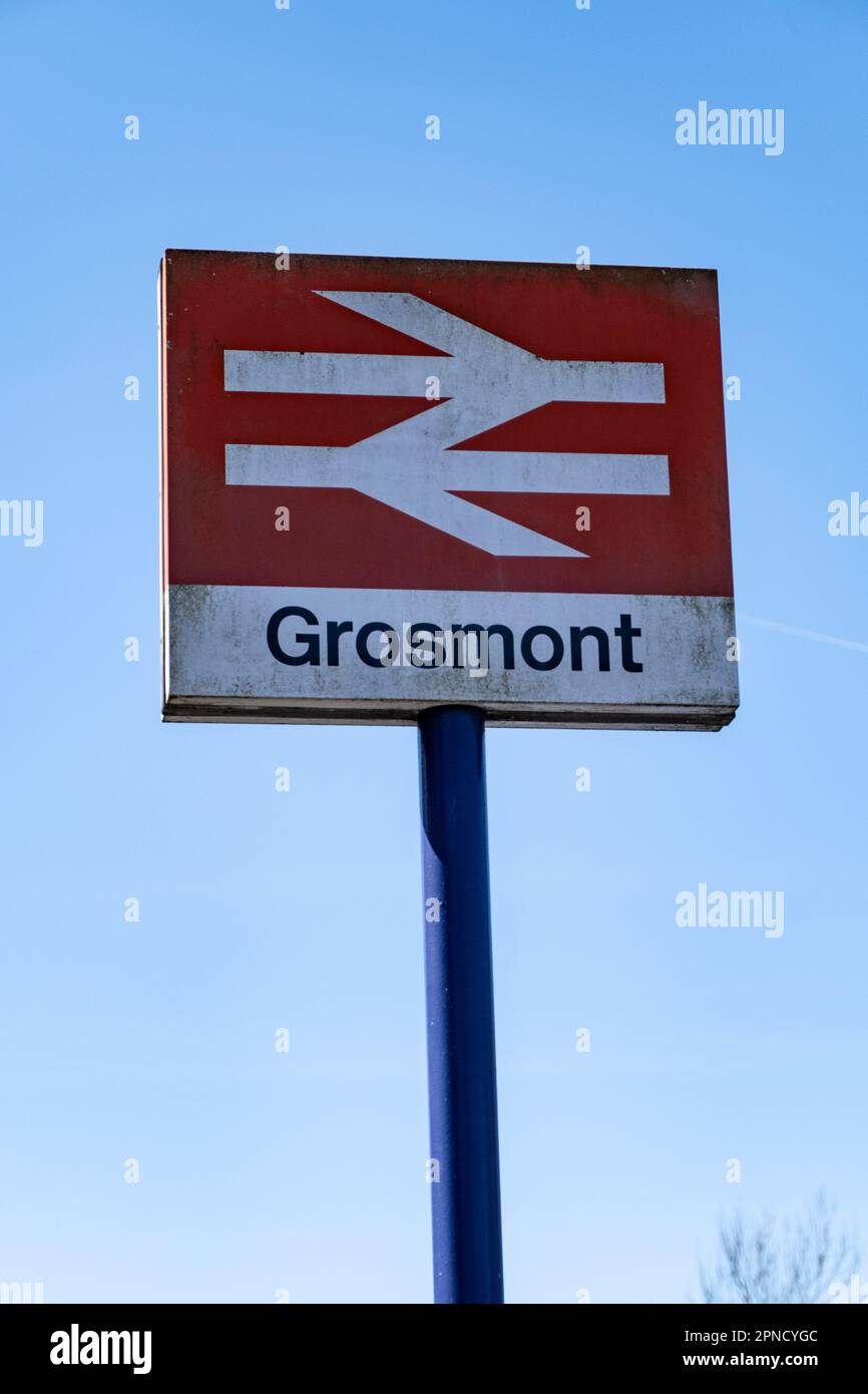 Grosmont Train Station on the preserved heritage, North Yorkshire Moors ...