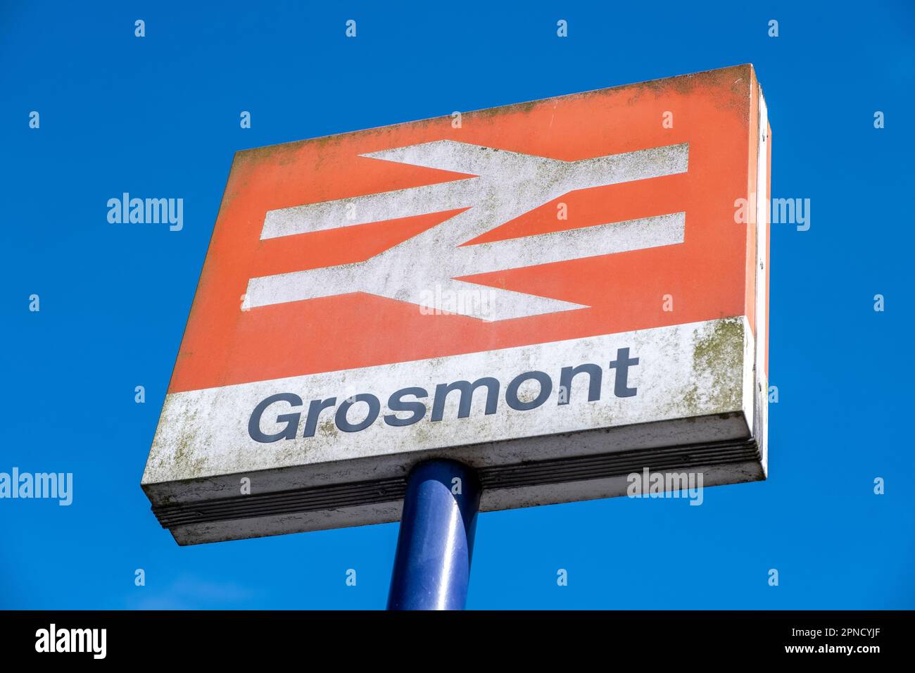 Grosmont Train Station on the preserved heritage, North Yorkshire Moors ...