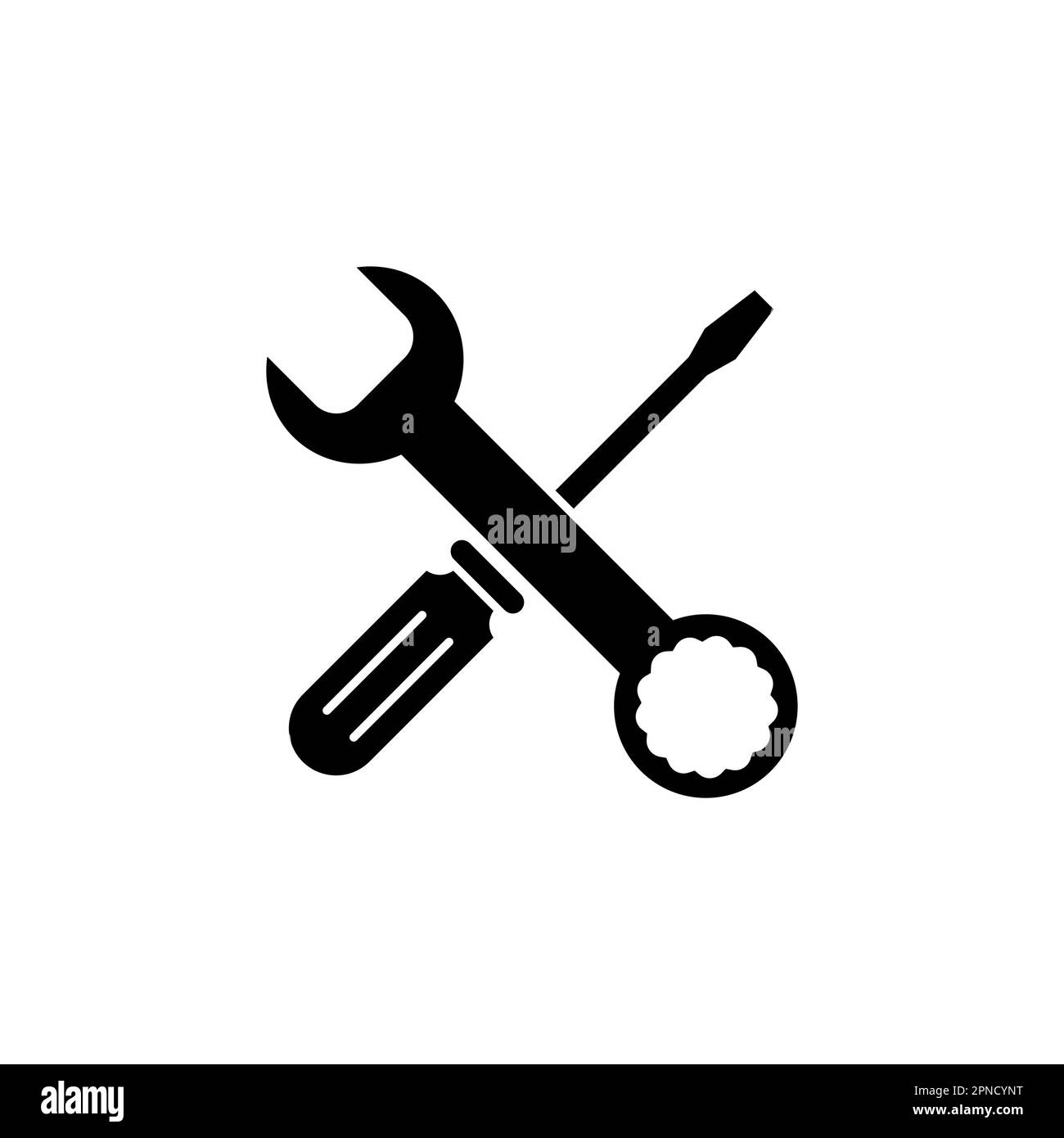 Repair tools icon vector. tool icon vector. setting icon vector. Wrench ...
