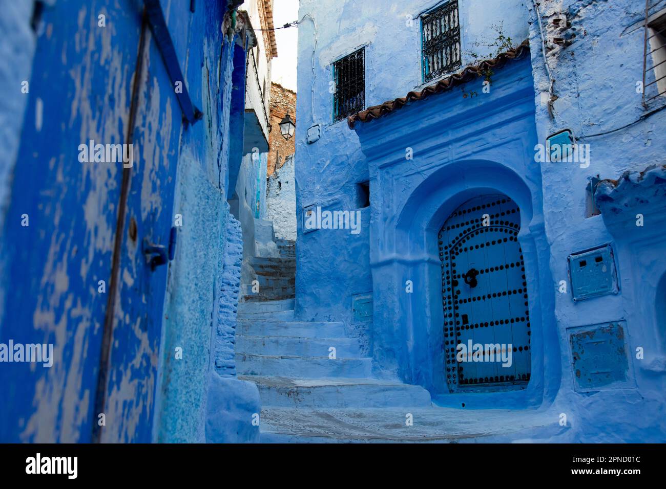 Chefchaouen, Morocco 2022: blue city with unique narrow and coloured ...