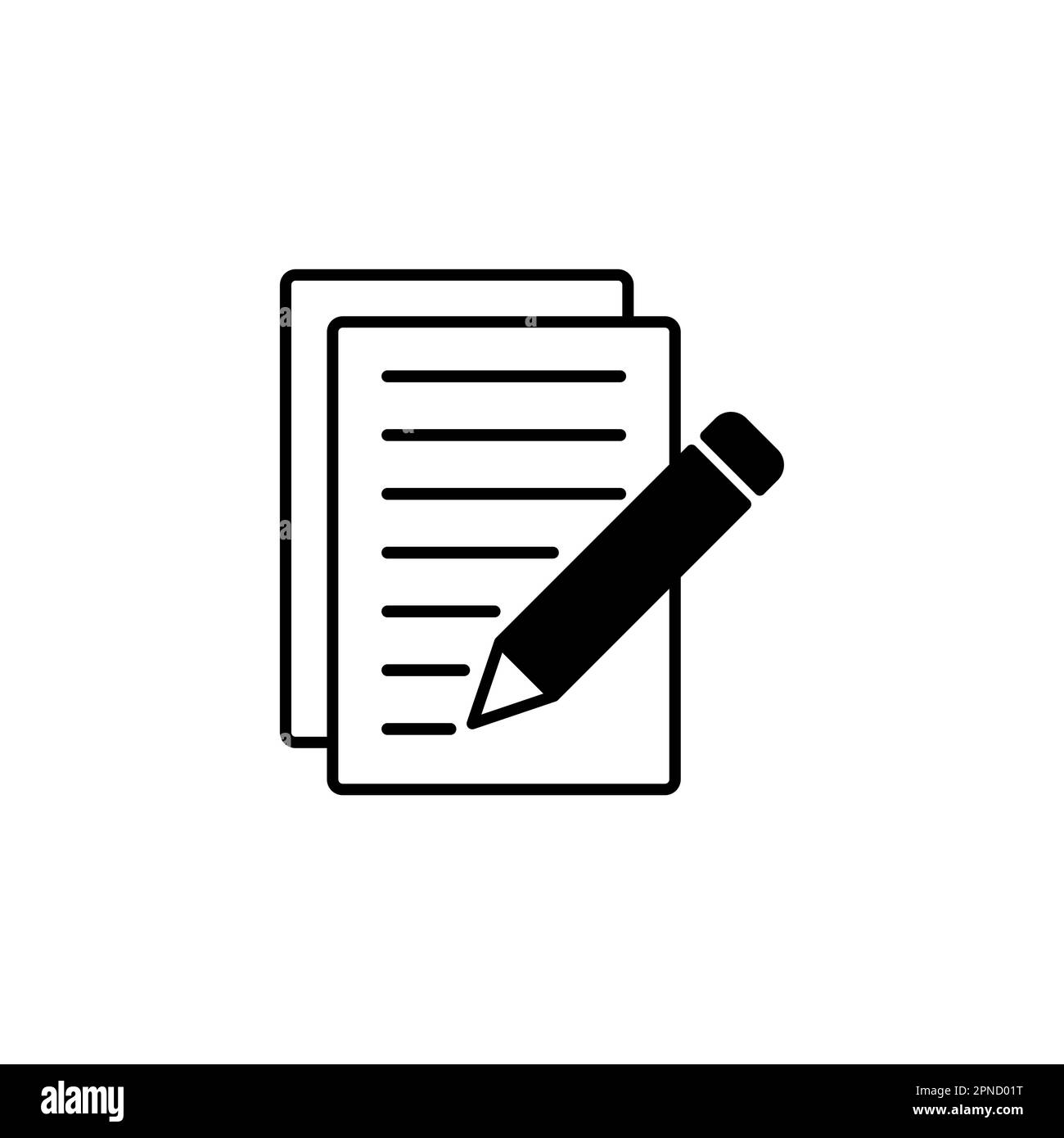 Note icon vector. notepad icon vector Stock Vector Image & Art - Alamy