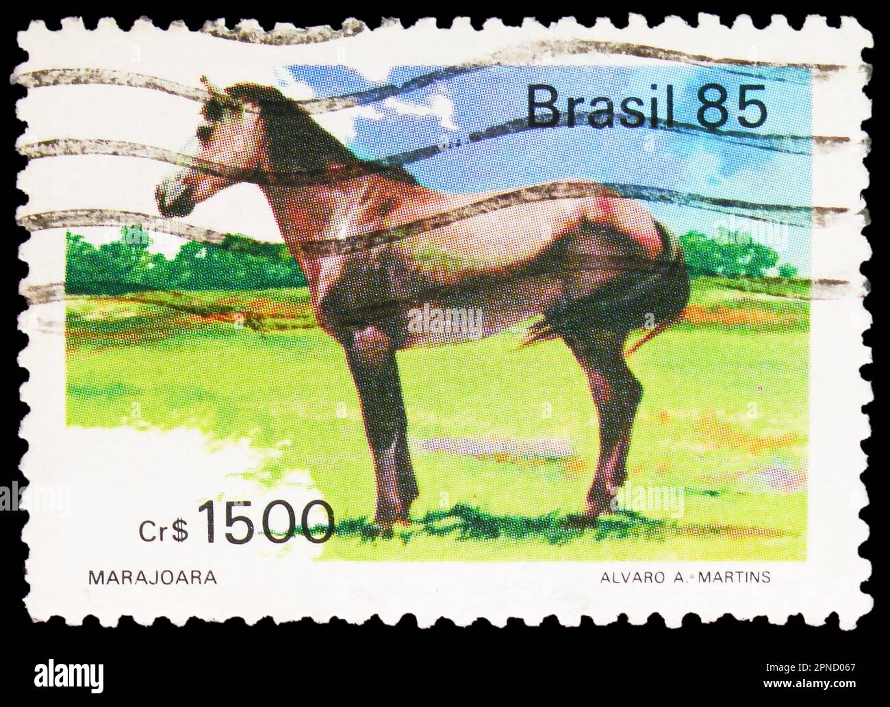 MOSCOW, RUSSIA - MARCH 26, 2023: Postage stamp printed in Brazil shows ...