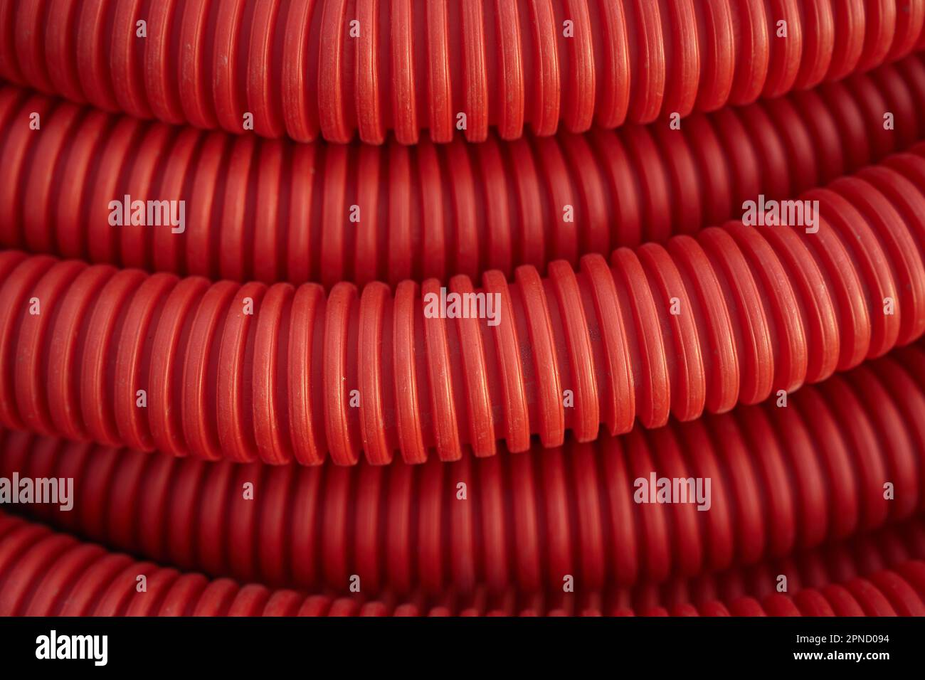 Corrugated for insulation cable of wires underground, plastic tube ...