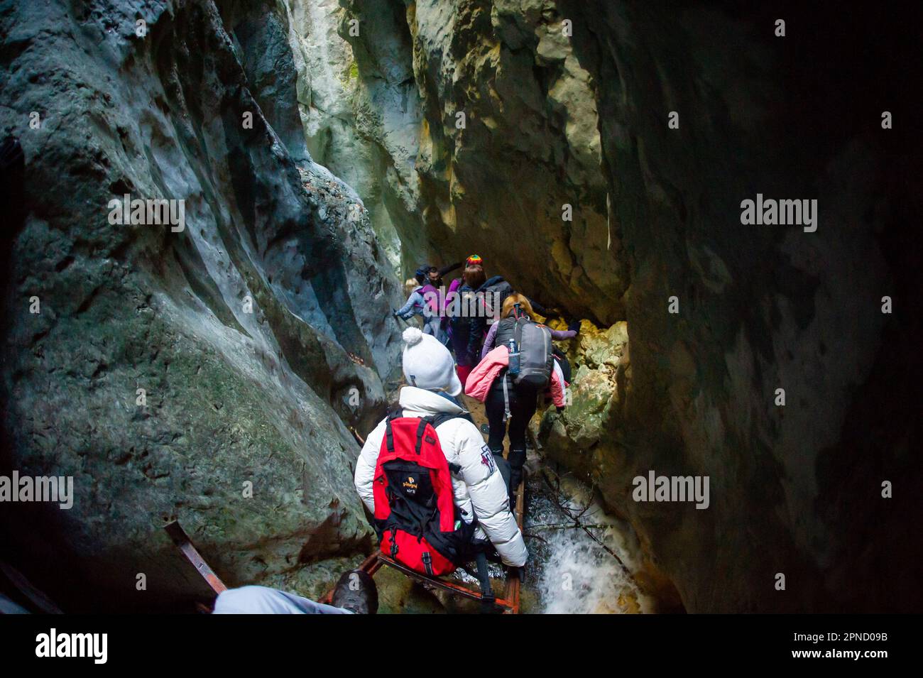 March 22 2022 - Carpathian Mountains Romania Predeal area, tourists ...