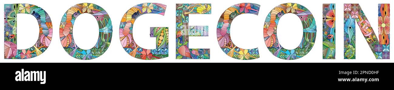 Dogecoin text Stock Vector Images - Alamy