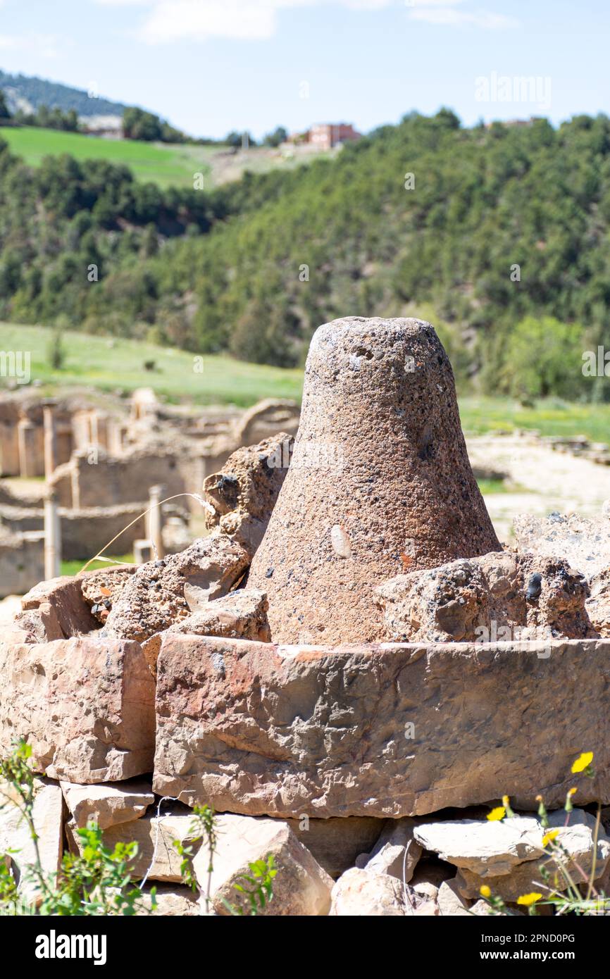 Roman ruins in the ancient city of Cuicul-Djemila. UNESCO world ...