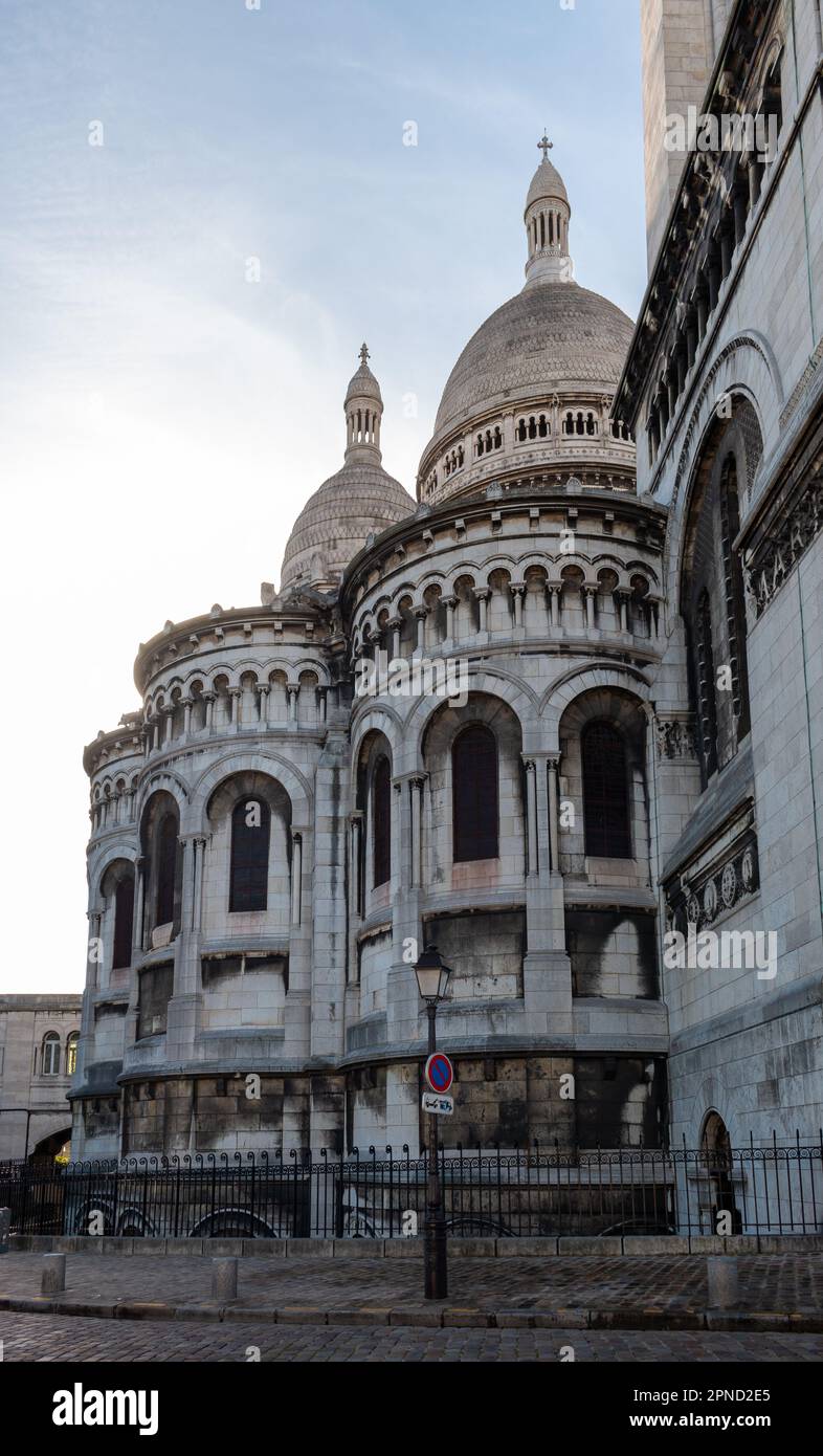 Rear view sacre coeur basilica hi-res stock photography and images - Alamy