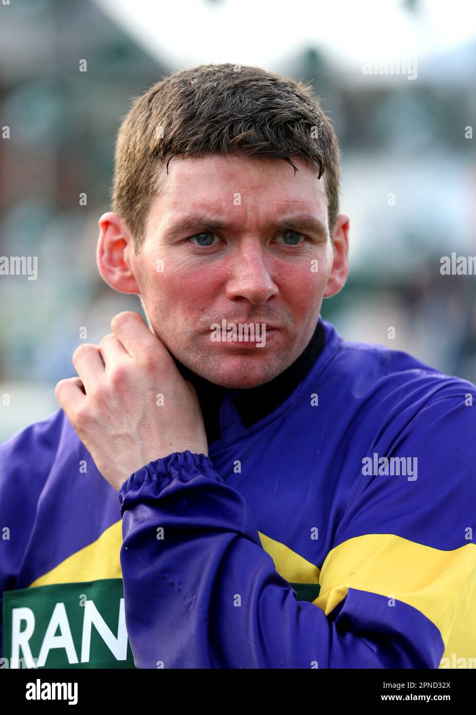 Jockey Derek Fox after winning the Randox Grand National Handicap Chase ...