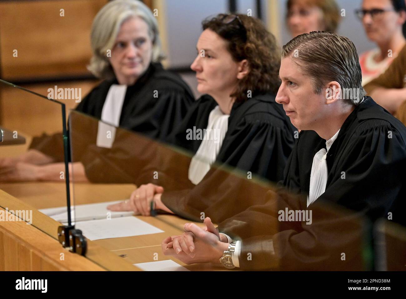 Lawyer Kristel Coppieters, Lawyer Wendy Bosschaerts and Lawyer Thibaud ...