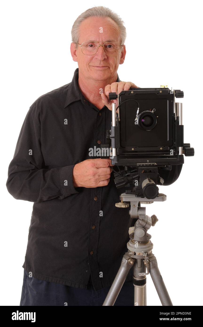 Man large format camera hi-res stock photography and images - Alamy