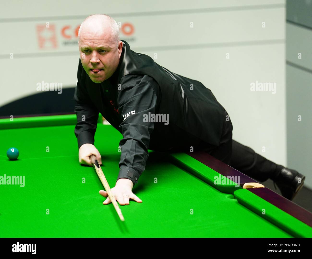 John Higgins during his match with David Grace during day four of the ...