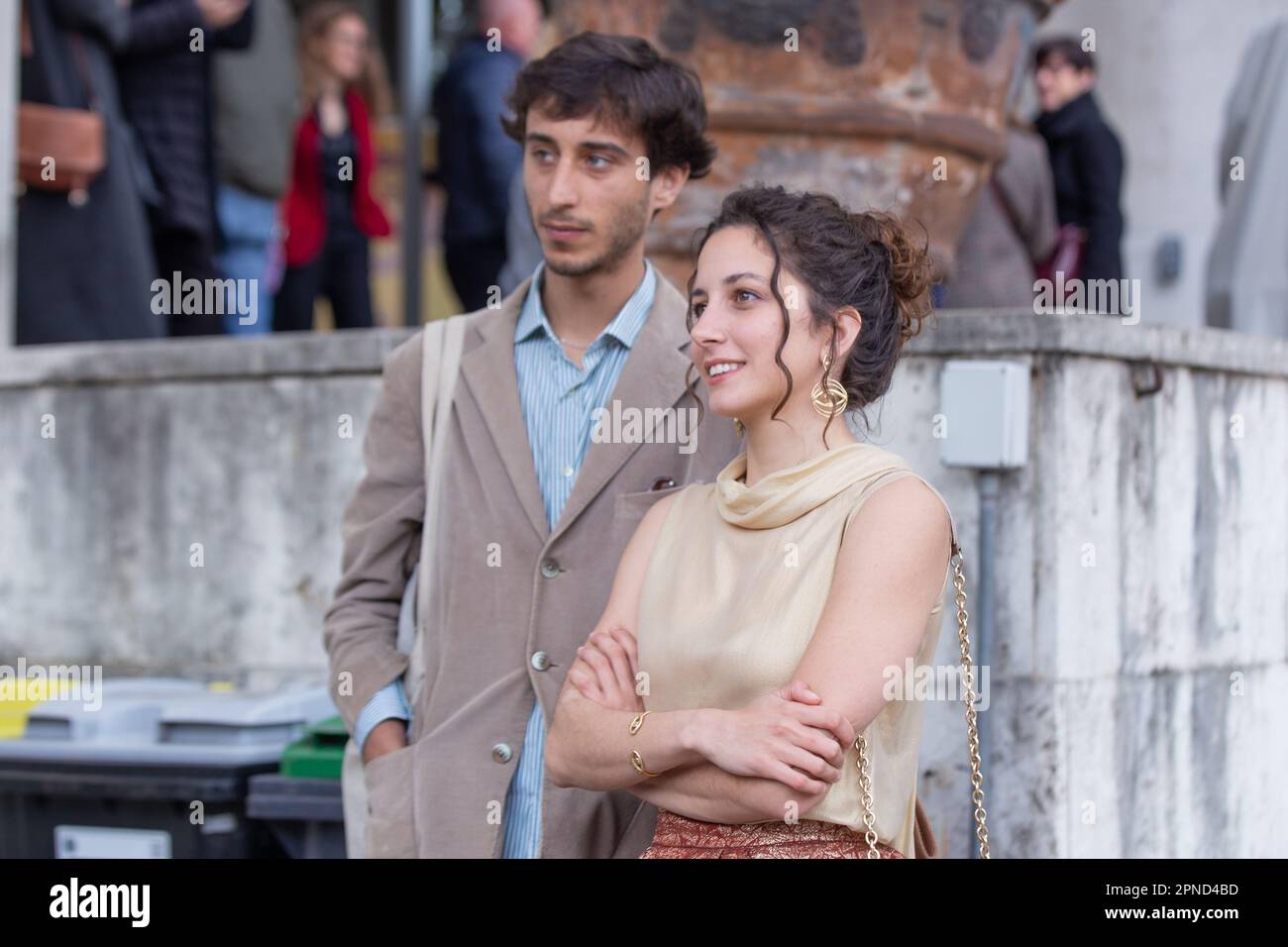 Roma, Italy. 18th Apr, 2023. Italian actress Blu Yoshimi attends the ...