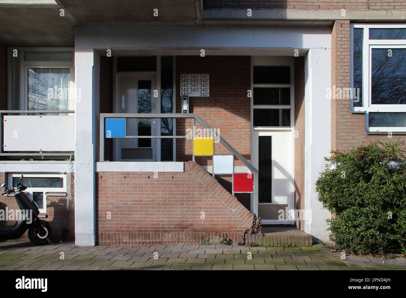 entrance of a flat building (?) in amsterdam (the netherlands Stock ...