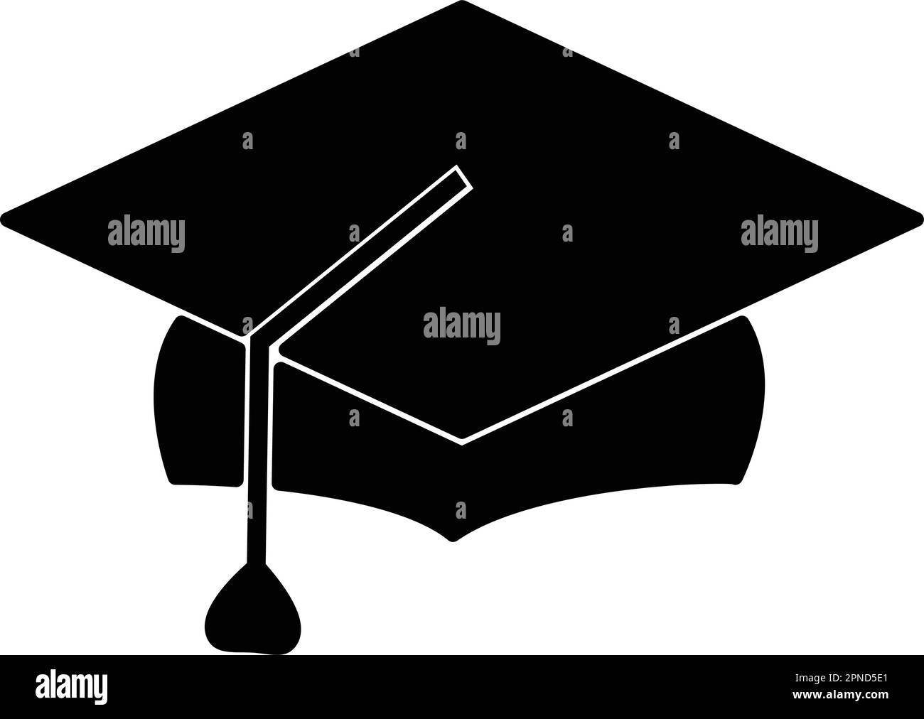 Graduation cap icon. Graduation cap symbol stock vector. Judge hat icon ...