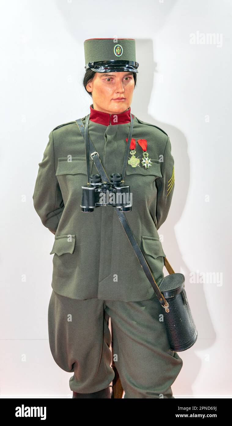 Belgrade, Serbia - February 23, 2023: Wax Sculpture of Soldier Hero ...