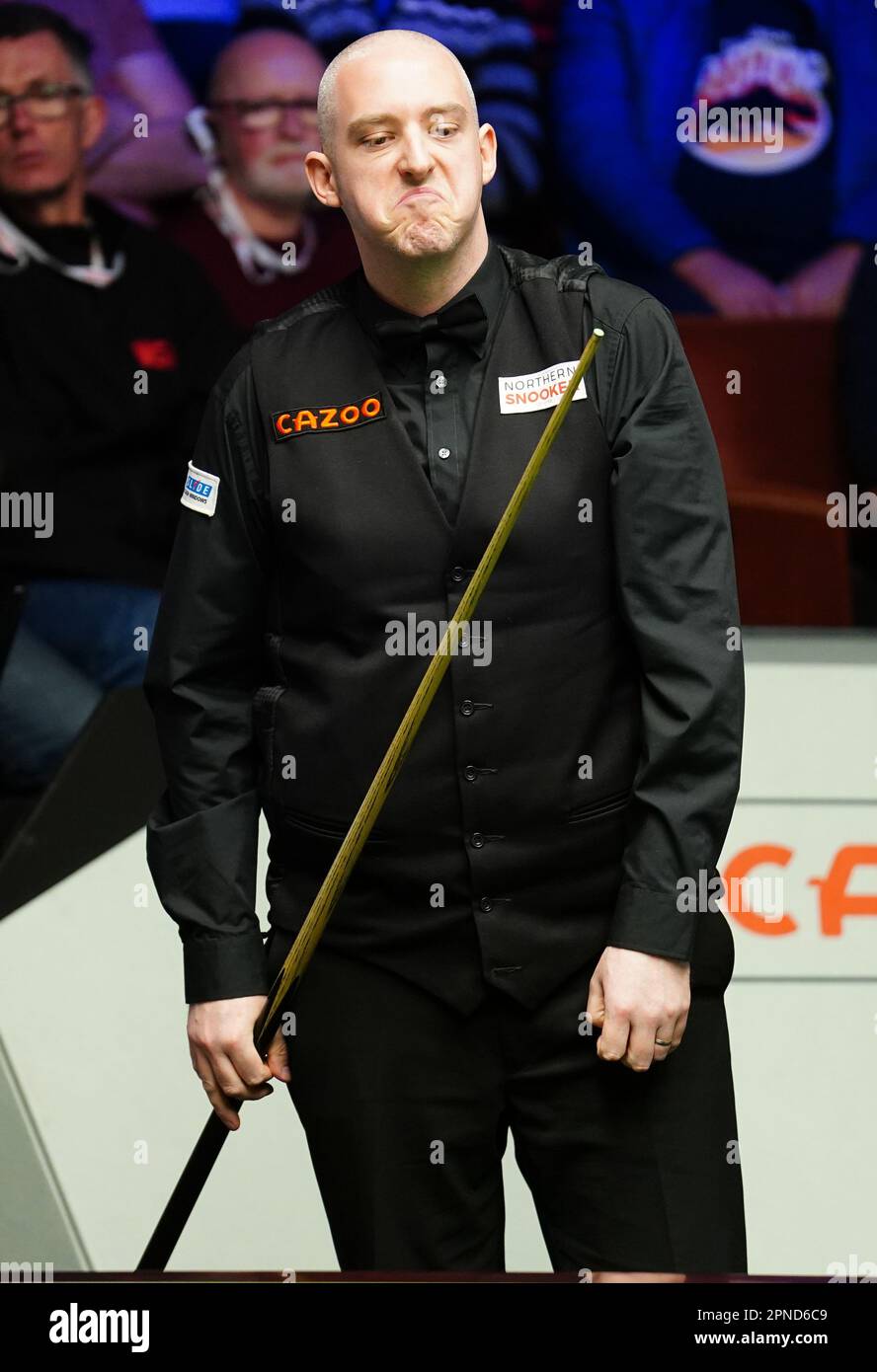 David Grace during his match with John Higgins during day four of the ...