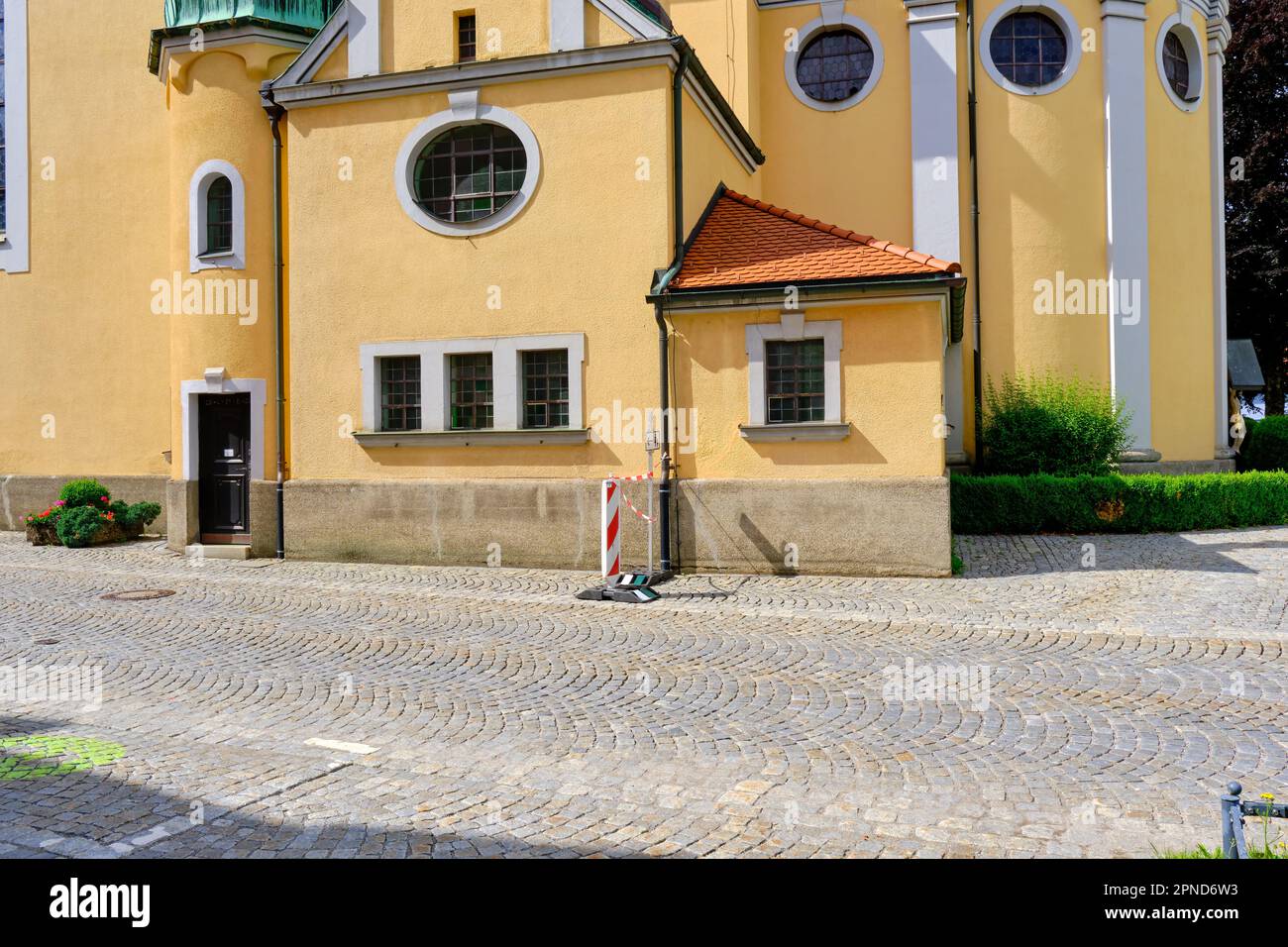 Church of St. Nicholas on Marian Square in the inner town of Immenstadt ...