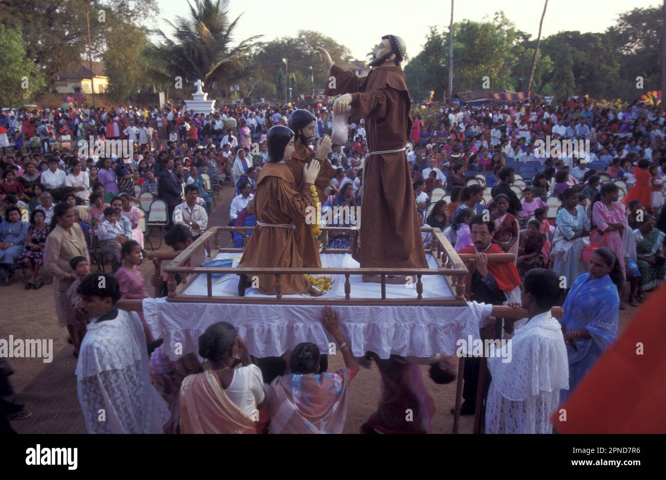 a ceremony and procession of Good Friday at the church of Igreja do Esp ...