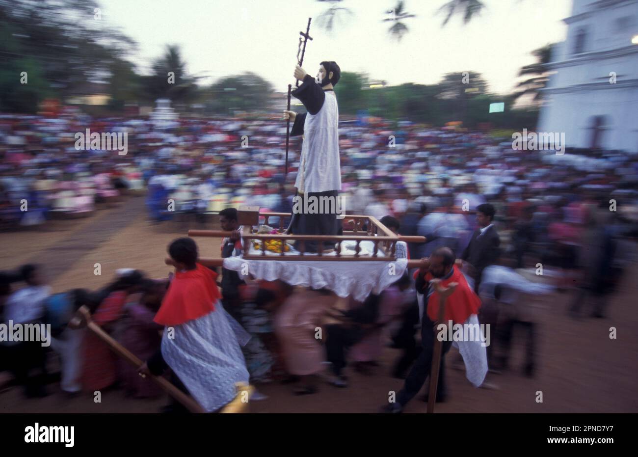 a ceremony and procession of Good Friday at the church of Igreja do Esp ...